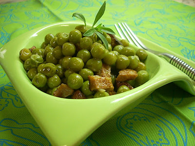 tachos de ensaio: Ervilhas à francesa